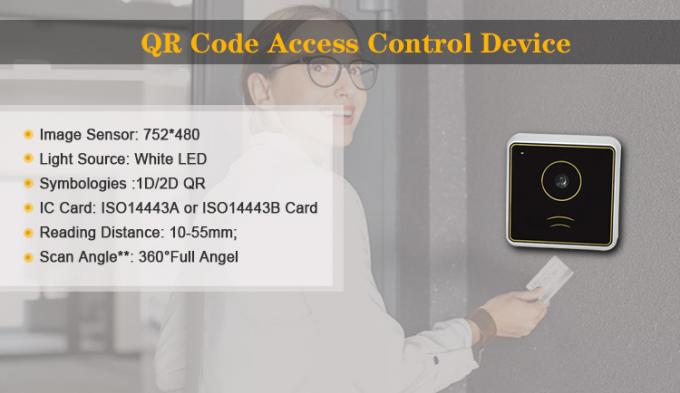 RJ45 TCP IP Wiegand 26 QR NFC Reader Access Control Machine RD006